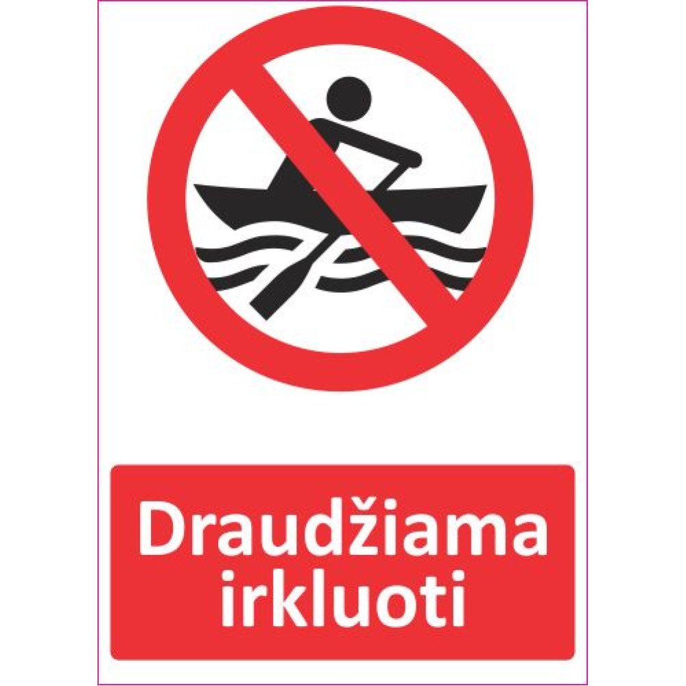 Lipdukas Irkluoti draudžiama - LPDD00037