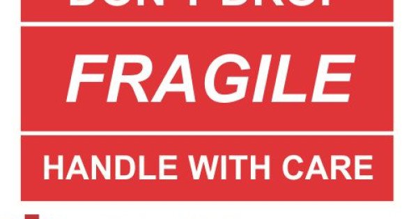 Lipdukai Pakuotės Atsargiai, dūžta, Fragile, Handle with care, 10 vnt ...